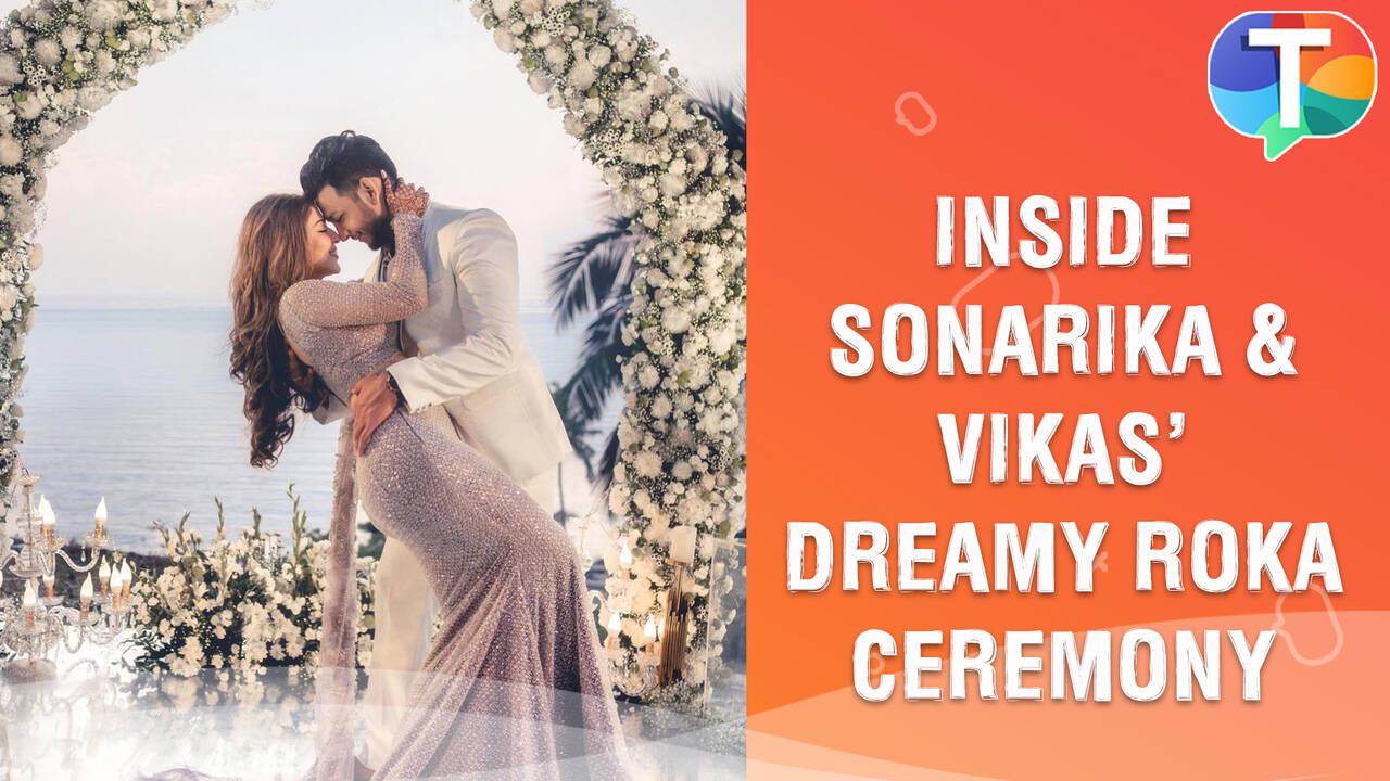 Sonarika Bhadoria drops stunning pics from her Roka ceremony with Vikas Parashar | Zoom TV