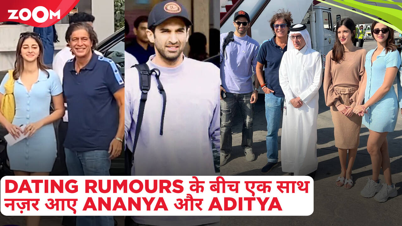 Rumoured couple Ananya Panday & Aditya Roy Kapur attend football world ... Rumoured couple Ananya Panday & Aditya Roy Kapur attend football world ...