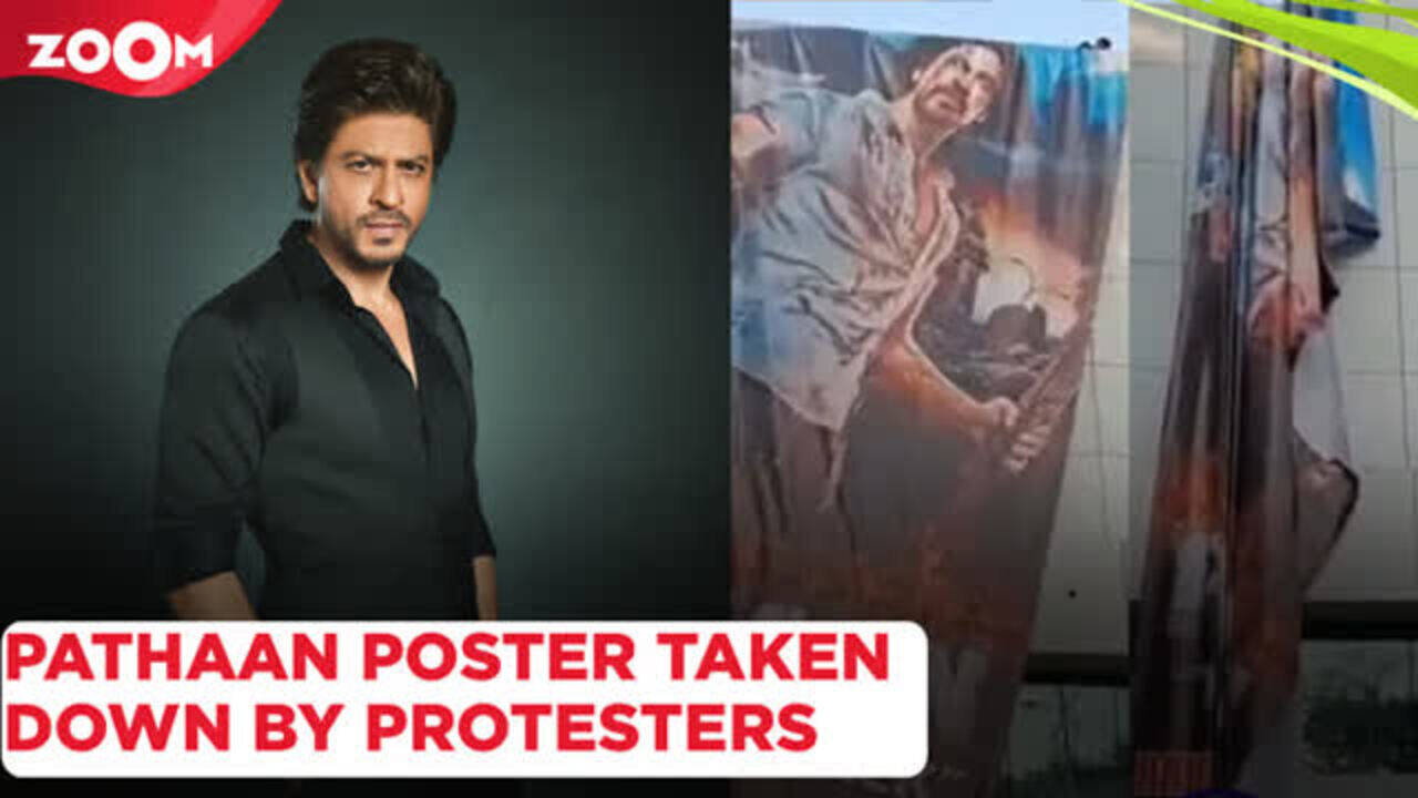 Shah Rukh Khan starrer Pathaan poster REMOVED from a Pune theatre ...
