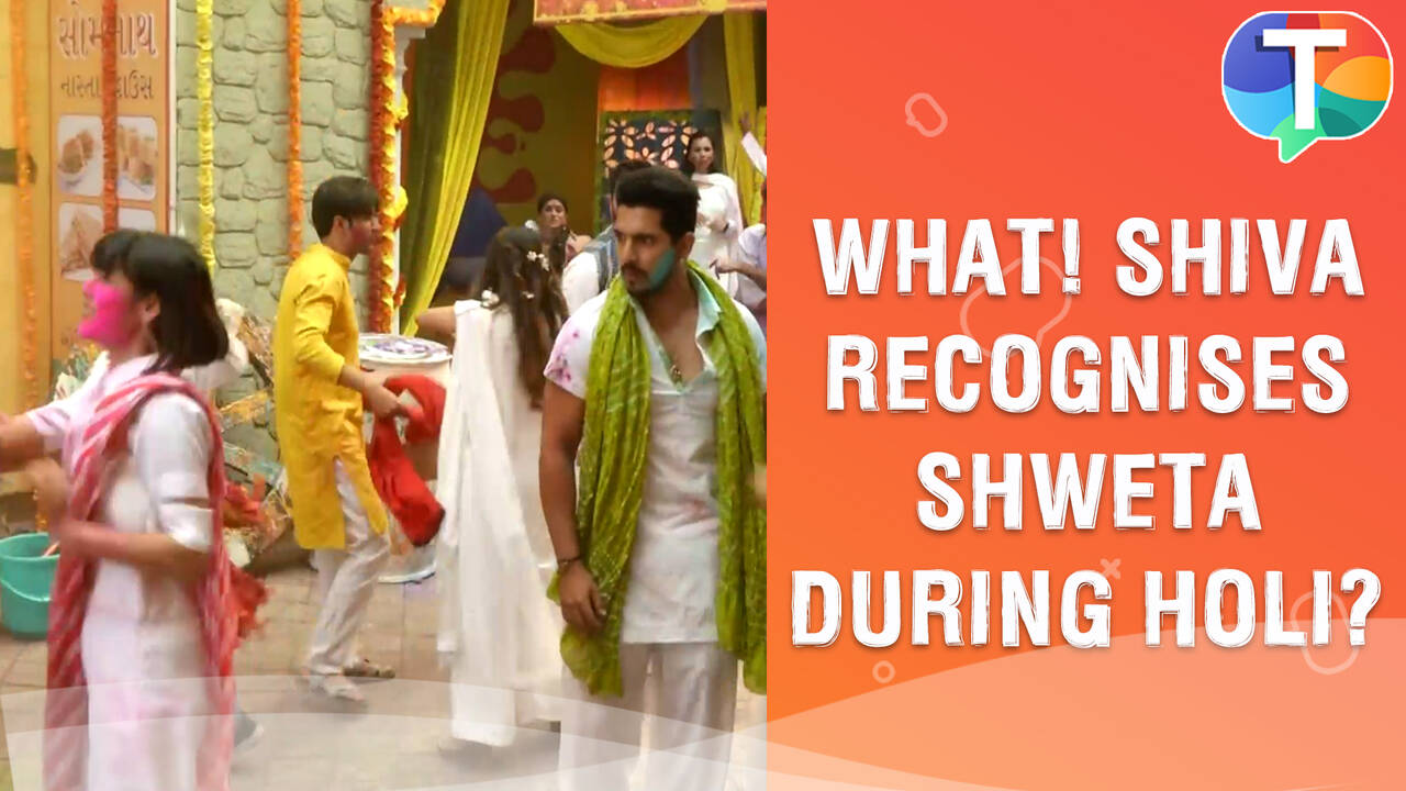 Shiva comes near Shweta during Holi celebrations | Pandya Store update ...