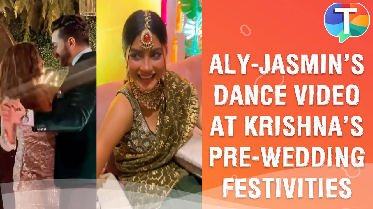 Aly Goni & Jasmin Bhasin's ROMANTIC dance at Krishna Mukherjee's pre-wedding festivities go ...