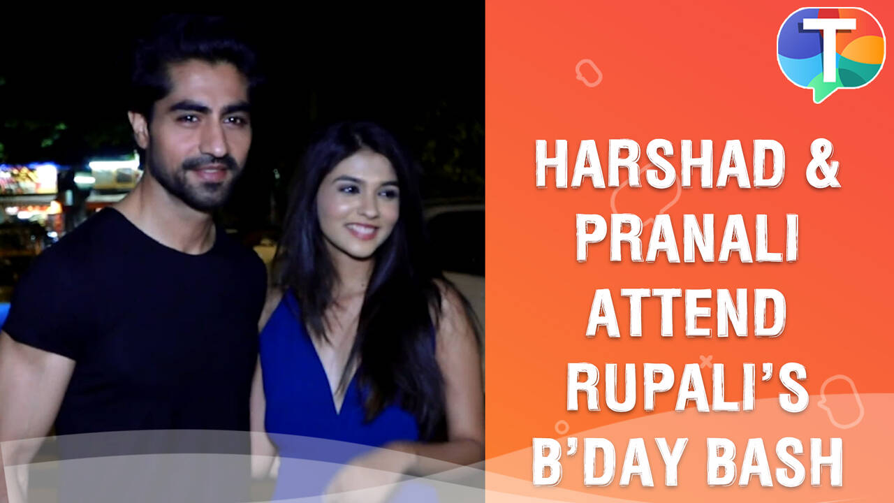 Harshad Chopda & Pranali Rathod EXCITED to part at Rupali Ganguly’s ...