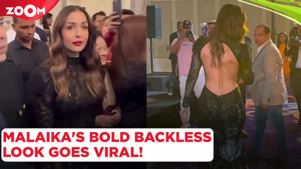 Malaika Aroras Bold Look In Backless Black Gown Goes Viral Netizens 1226
