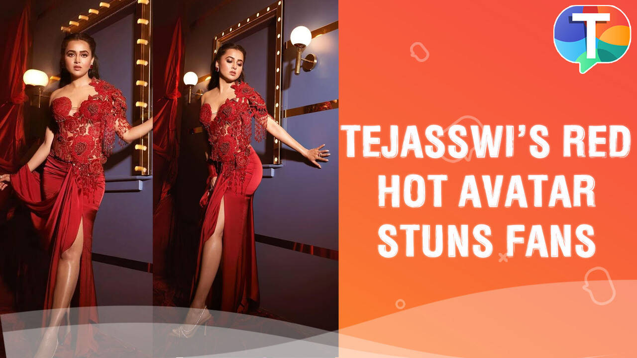 Tejasswi Prakash sets the internet on FIRE with her red HOT avatar, Fans REACT | Television News ...